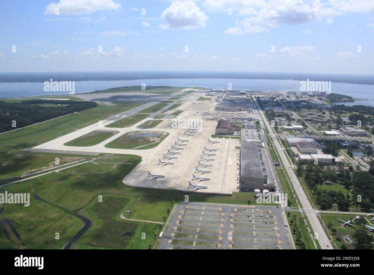 Aerial view of Naval Air Station Jacksonville Stock Photo - Alamy