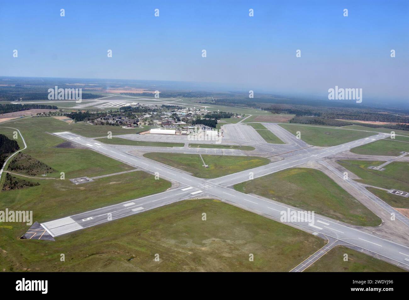 Aerial view of the U.S. Naval Air Station Whiting Field, Florida (USA ...