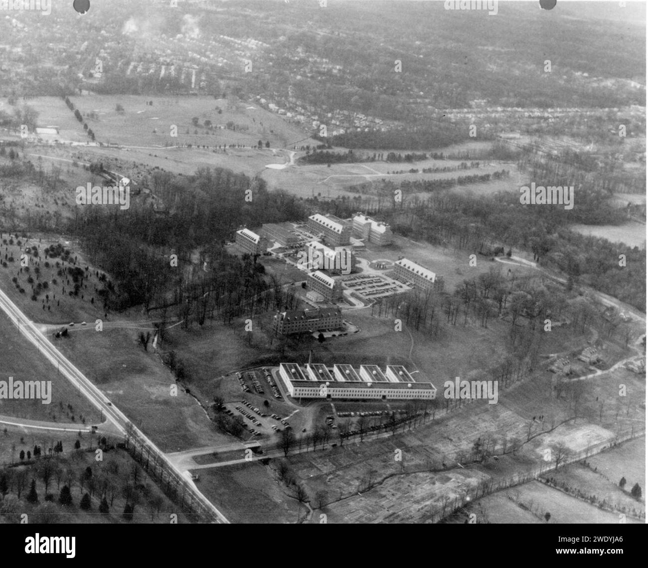 Aerial view of the NIH Historic Core 5449327086 l (14167032829 Stock ...