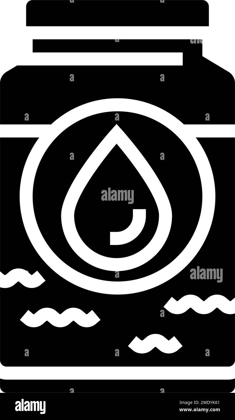 heavy crude oil glyph icon vector illustration Stock Vector Image & Art ...