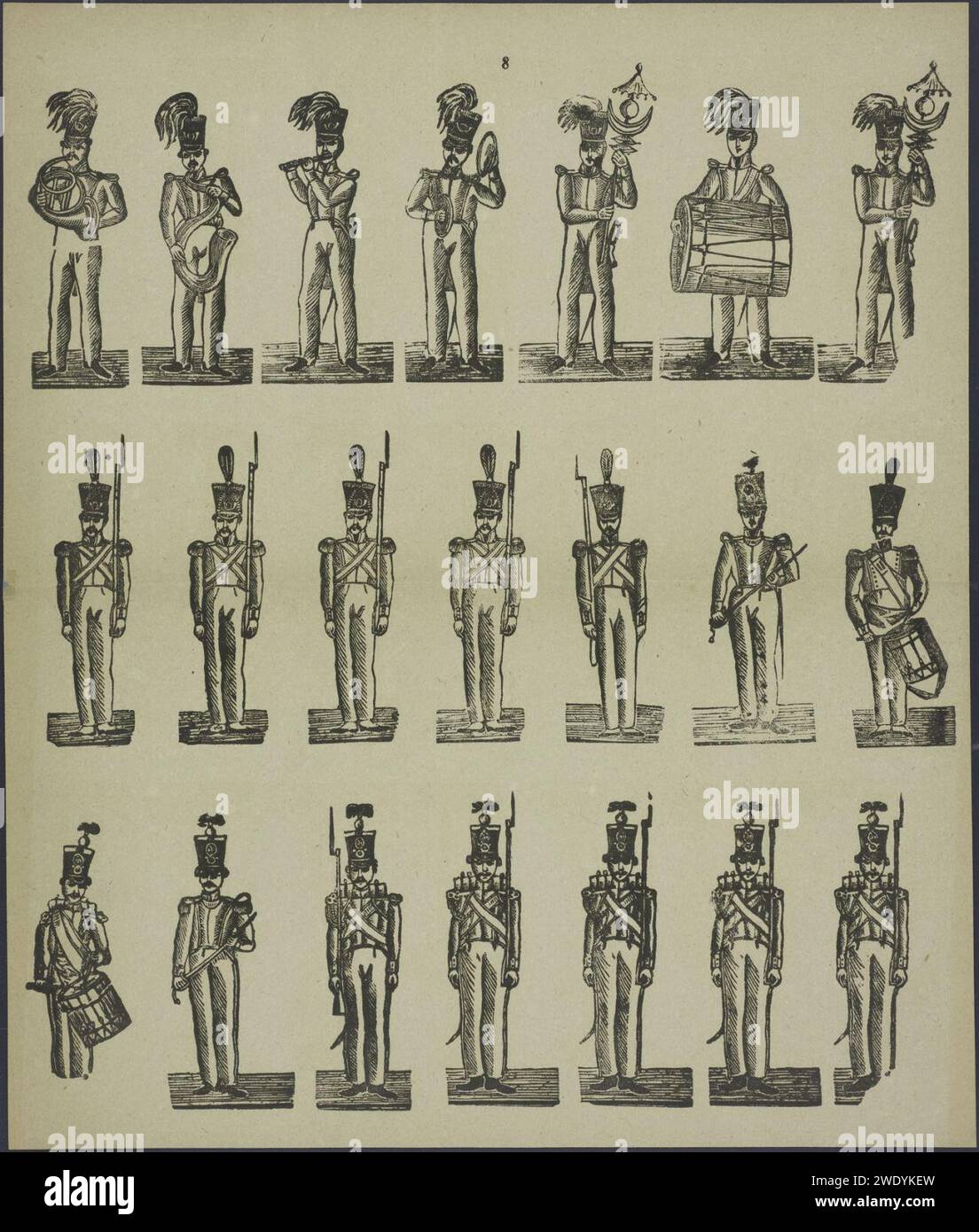 Afbeeldingen van soldaten-Catchpenny print-Borms 0668 Stock Photo - Alamy