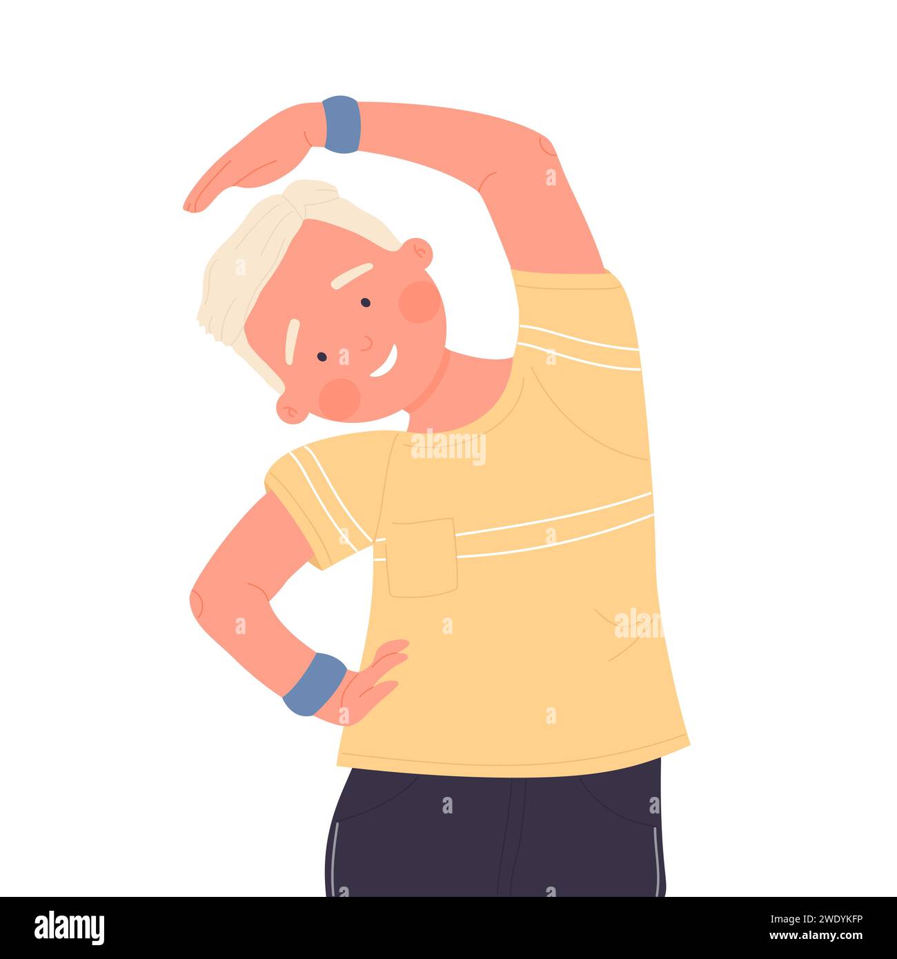 Little boy exercising training. Fitness activity for children, healthy ...