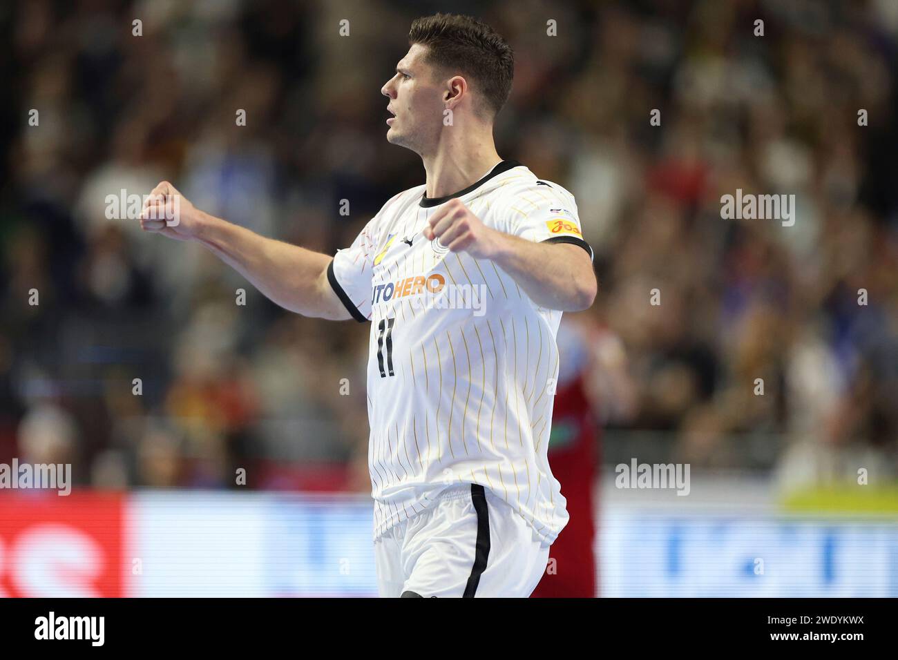 22.01.2024, Lanxess Arena, Koeln, GER, EHF Euro 2024, Men, Hauptrunde ...