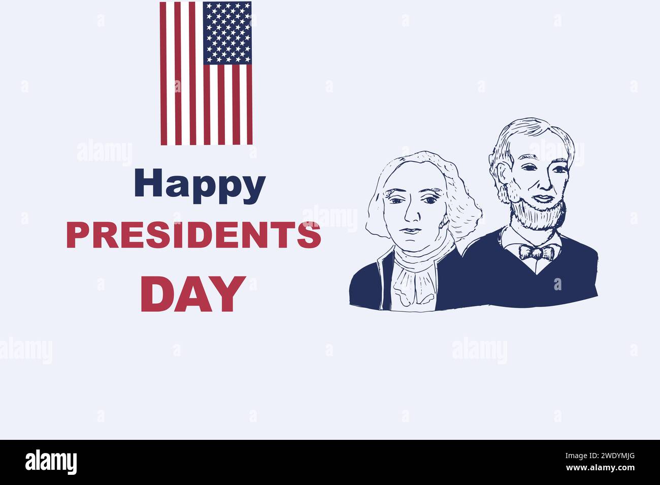 Happy Presidents day of United States. Washingtons Birthday. Federal ...