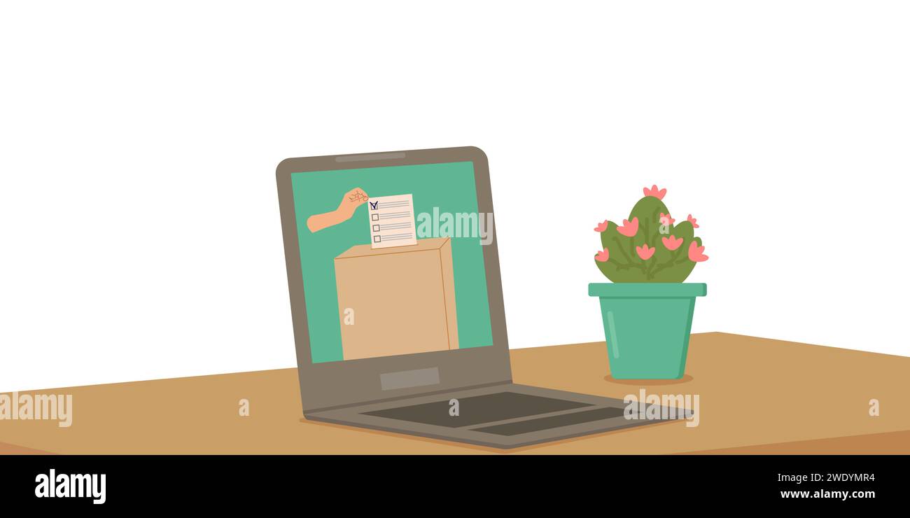 Electronic voting system Stock Vector Images - Alamy