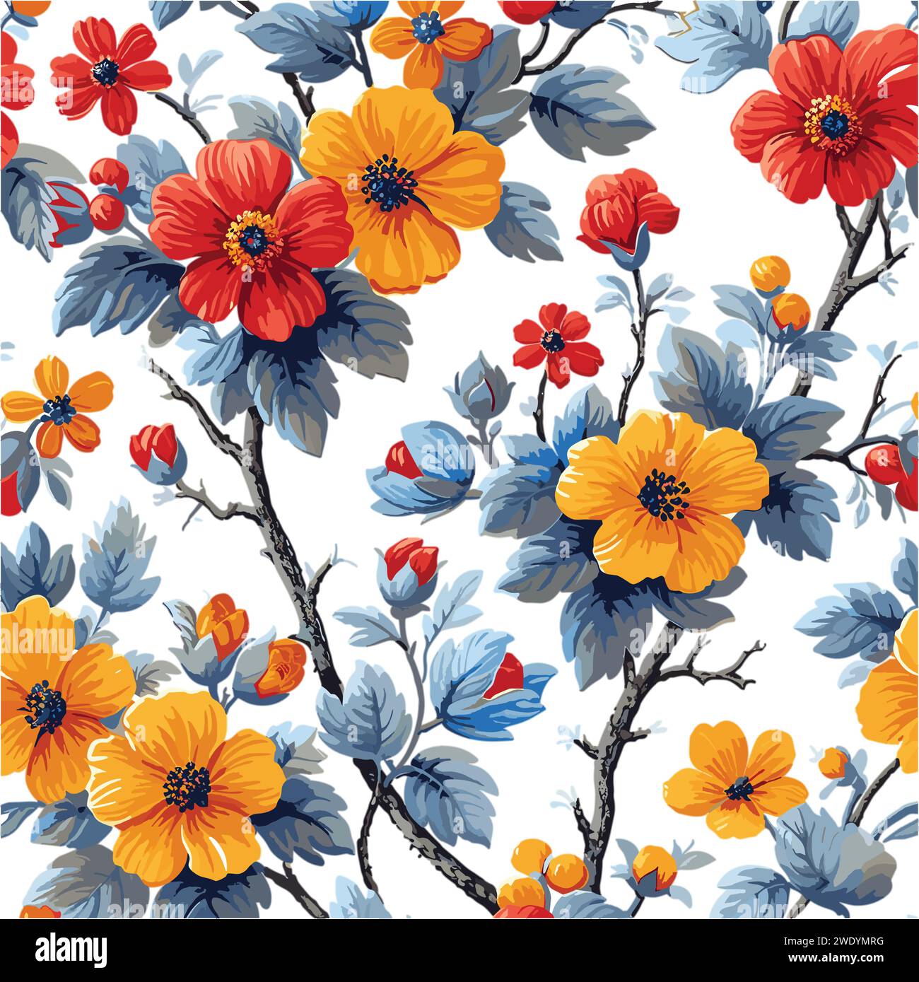 Floral pattern Stock Vector Images - Alamy