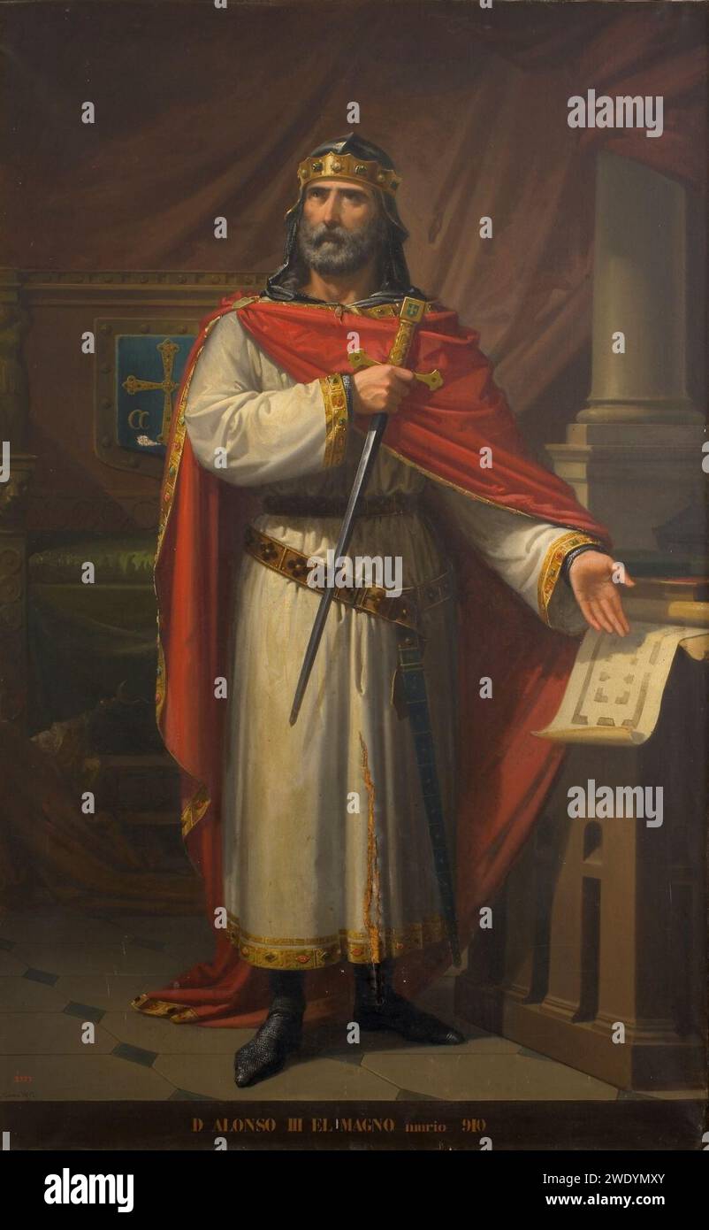 Afonso III king of Galicia Stock Photo - Alamy