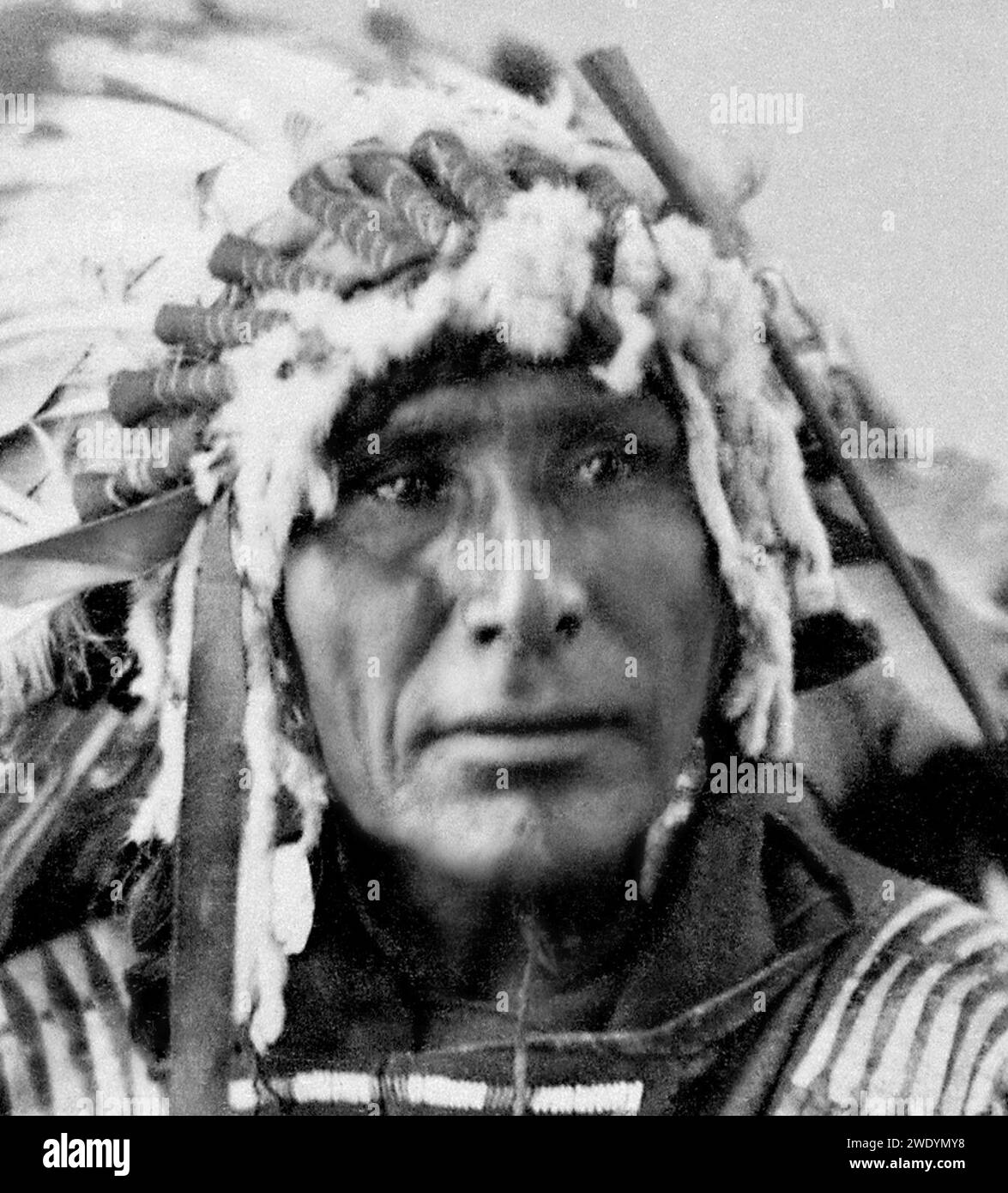 Afraid Of The Bear-Ma-To-Ko-Kepa. Cut Head, Sioux, 1872 Stock Photo - Alamy