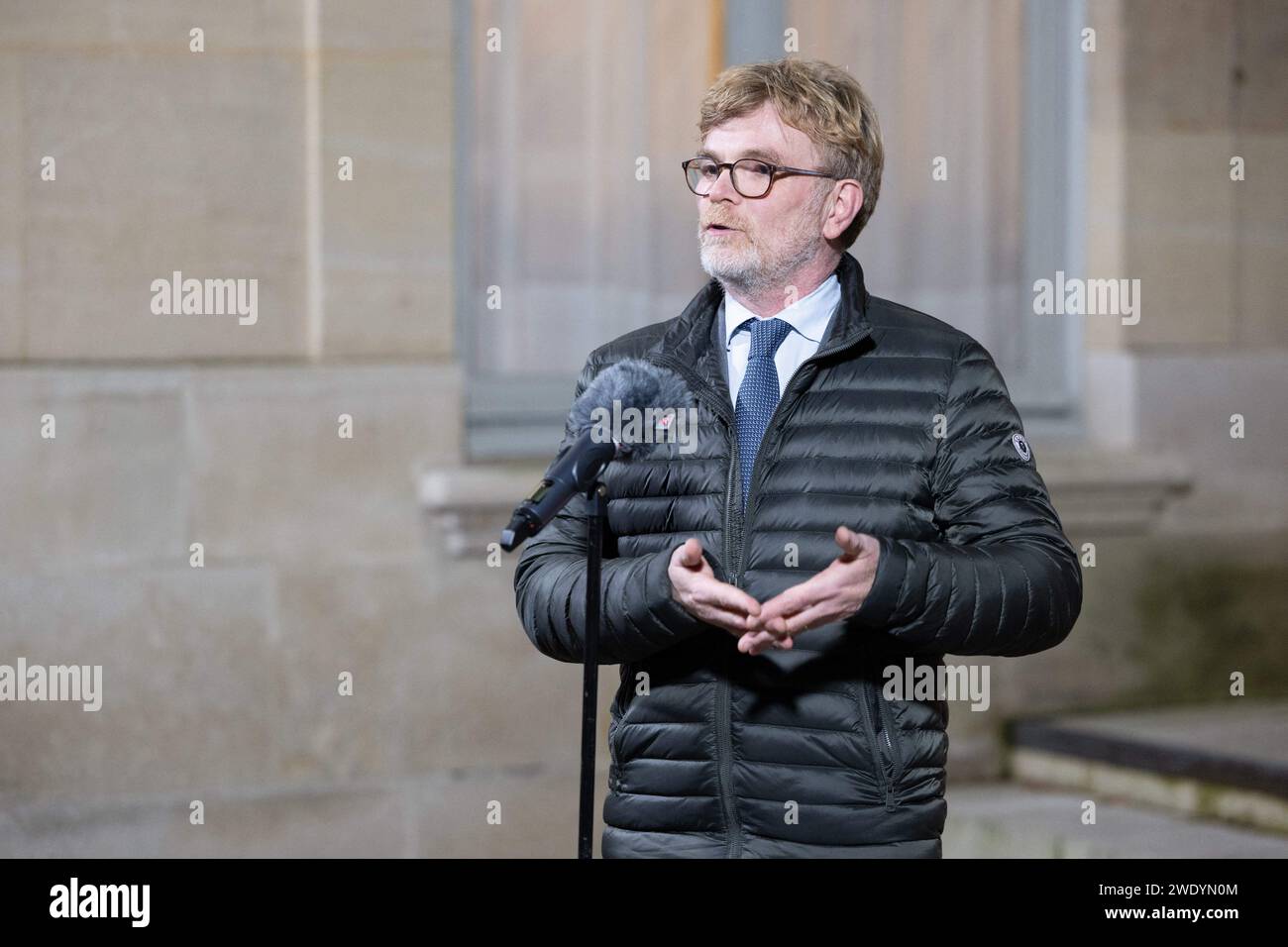 French Agriculture and Food Sovereignty Minister Marc Fesneau makes a ...