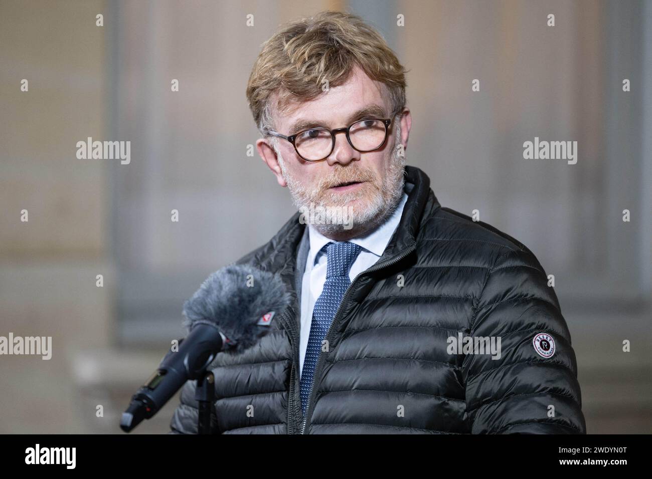 French Agriculture and Food Sovereignty Minister Marc Fesneau makes a ...