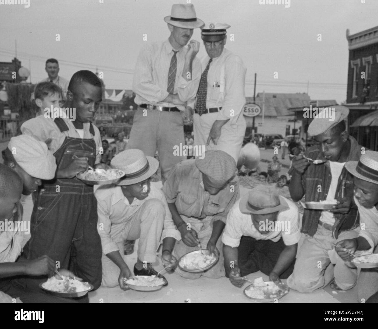 African American males and the white ''judges'' detail, Rice Eating ...