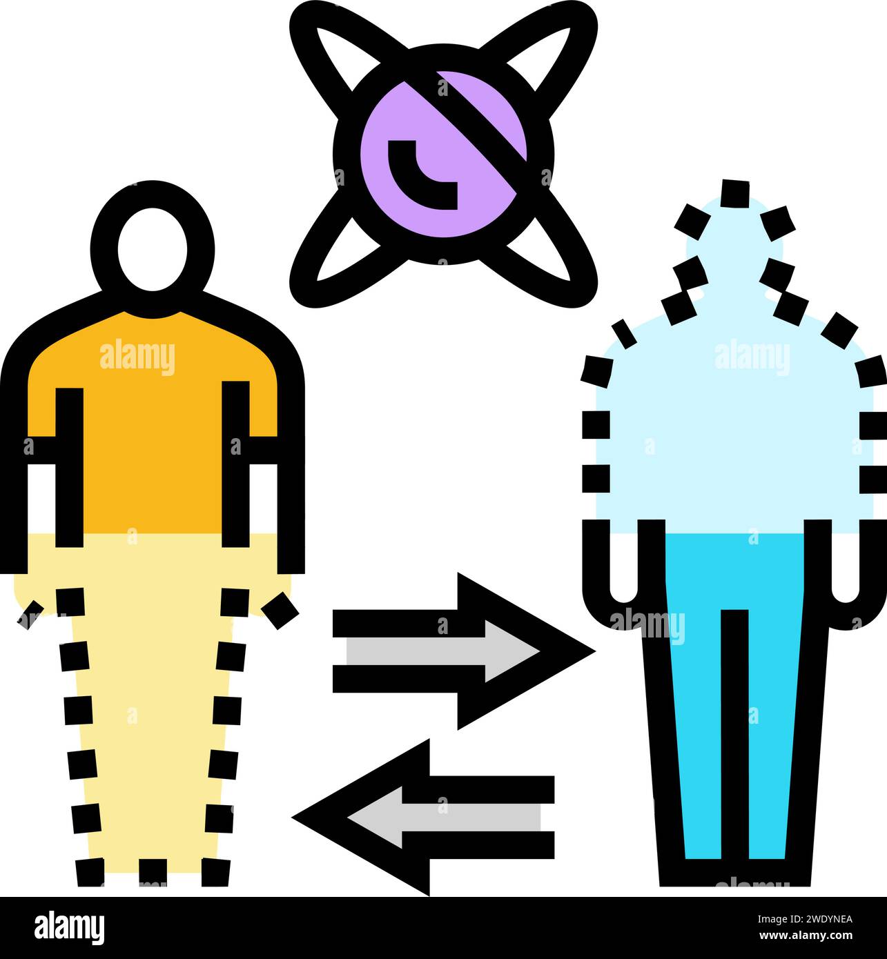 Dot matrix information Cut Out Stock Images & Pictures - Alamy