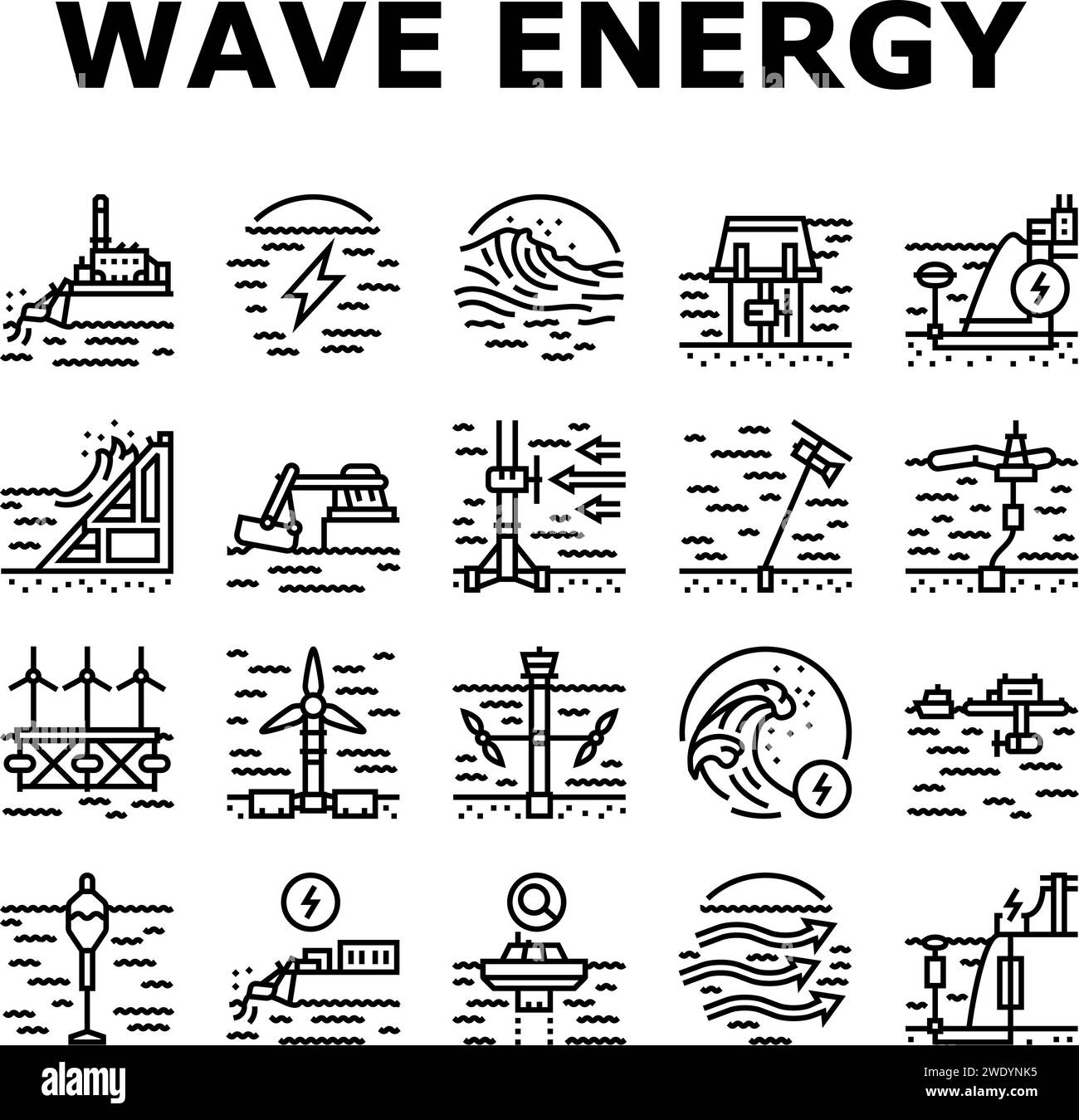 wave energy power tidal icons set vector Stock Vector Image & Art - Alamy wave energy power tidal icons set vector Stock Vector Image & Art - Alamy