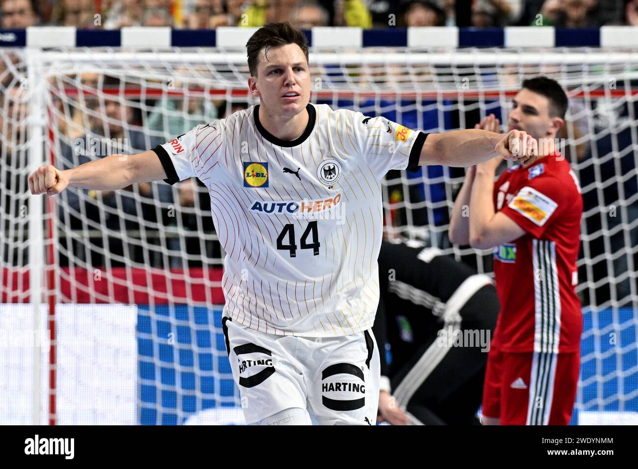 Cologne, Germany. 22nd Jan, 2024. Handball: European Championship ...