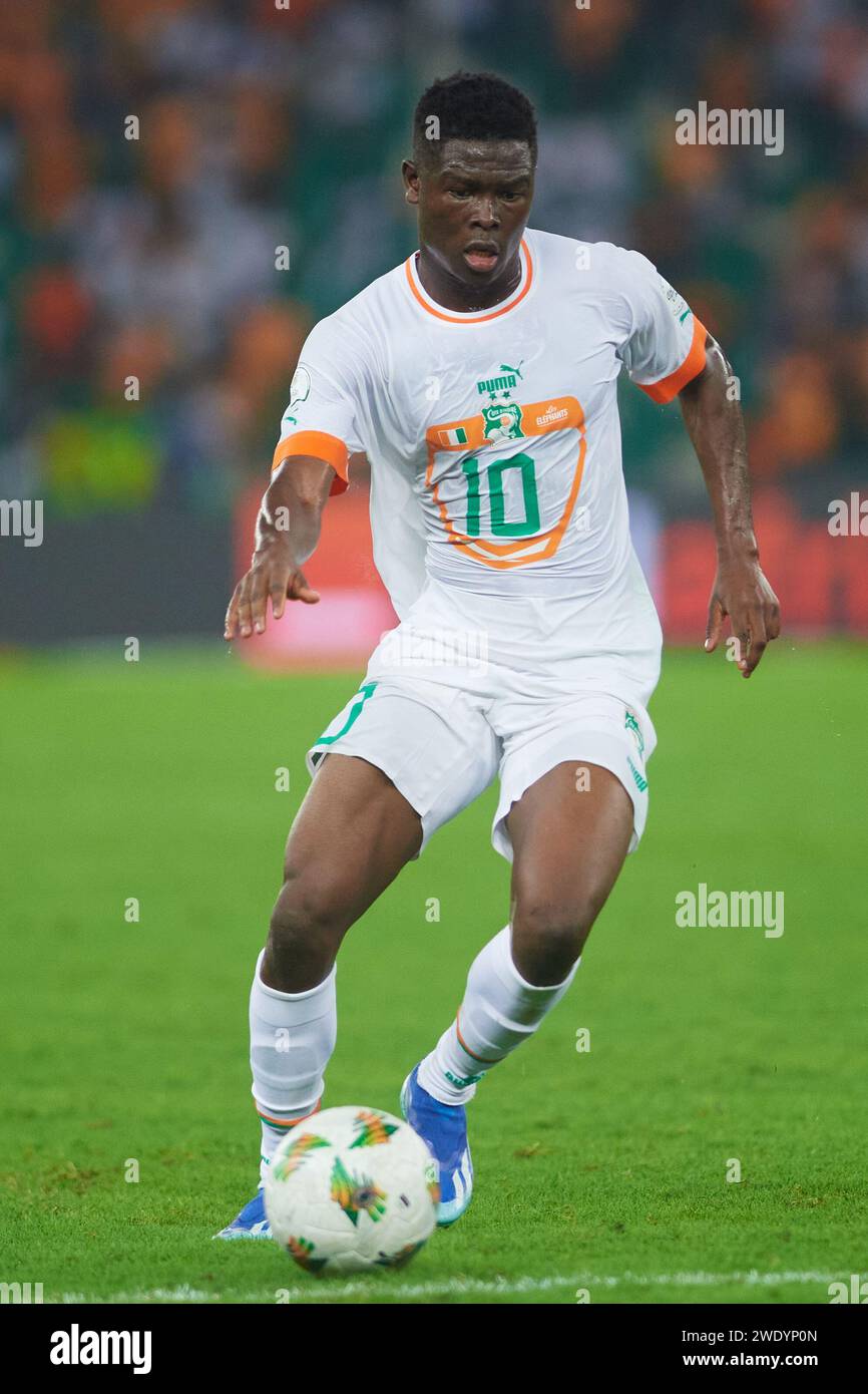 Karim Konaté during the Côte d'Ivoire VS Equatorial Guinea match Stock ...