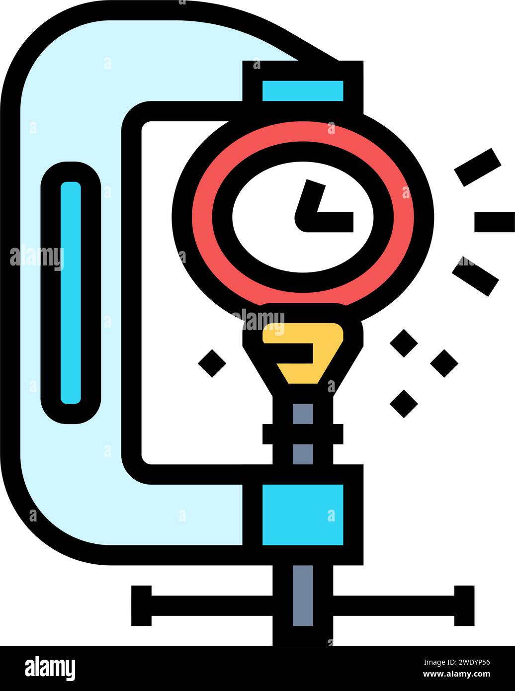 compression time management color icon vector illustration Stock Vector ...