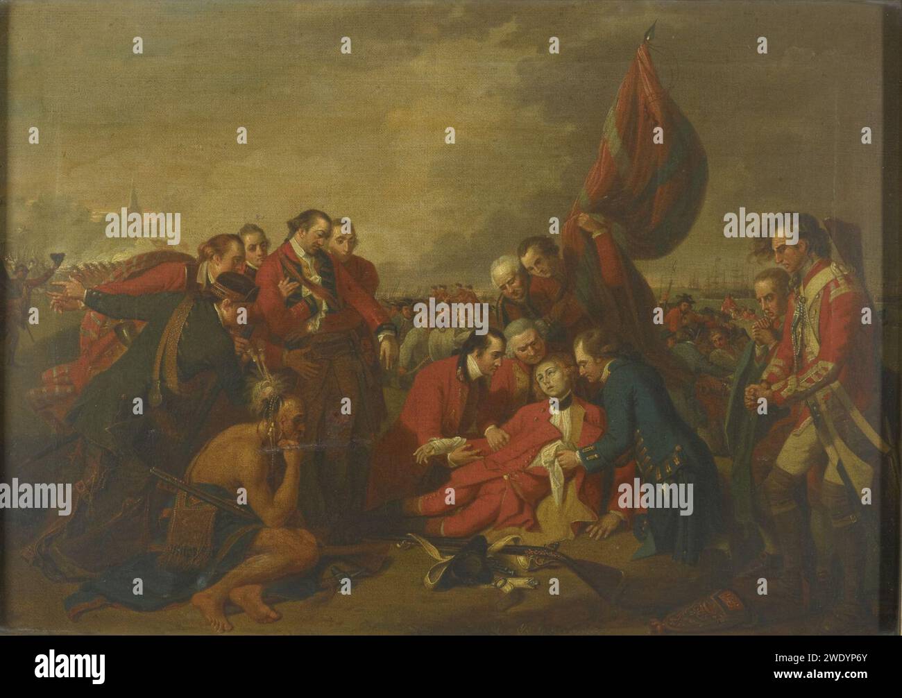 After Benjamin West (1738-1820) - The Death of Wolfe Stock Photo - Alamy