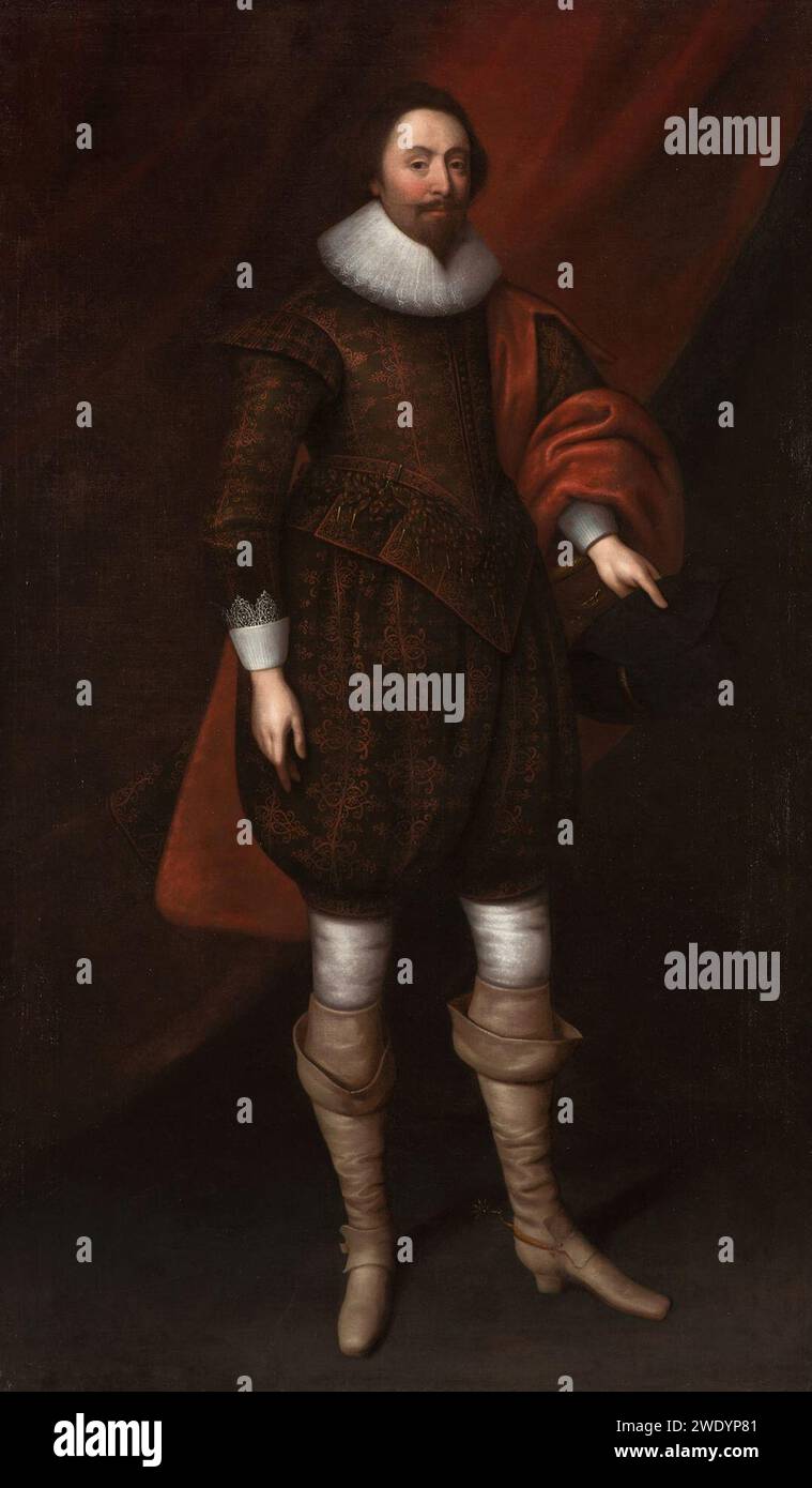 After Daniel Mytens (c. 1590-1647) - James Hamilton, 2nd Marquess of ...