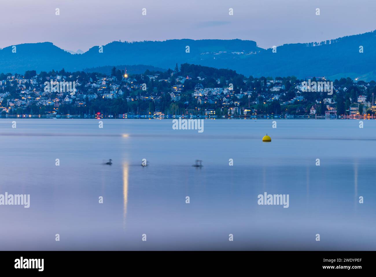 Zurich lake skyline hi-res stock photography and images - Alamy
