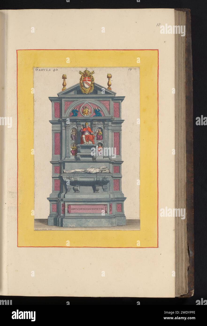 Graf Van Paus Innocentius VIII, Pietro Sante Bartoli, 1693 - 1717 print ...