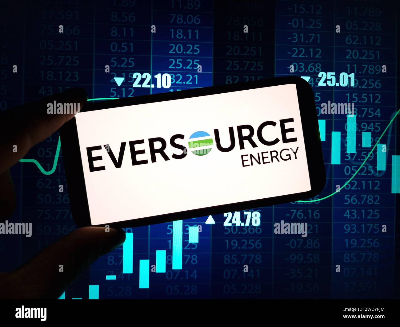Konskie, Poland - January 22, 2024: Eversource Energy company logo ...