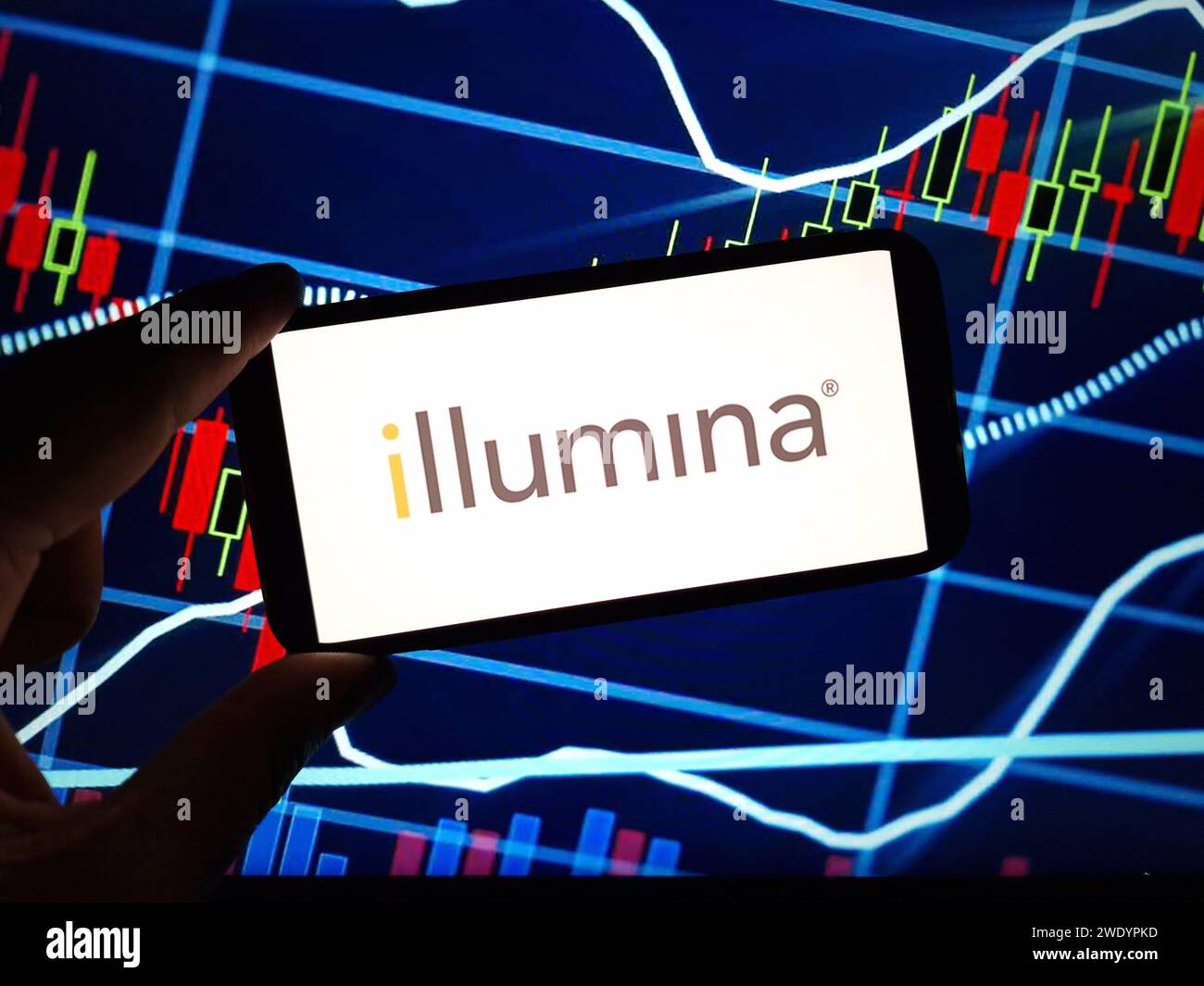 Konskie, Poland - January 22, 2024: Illumina company logo displayed on ...