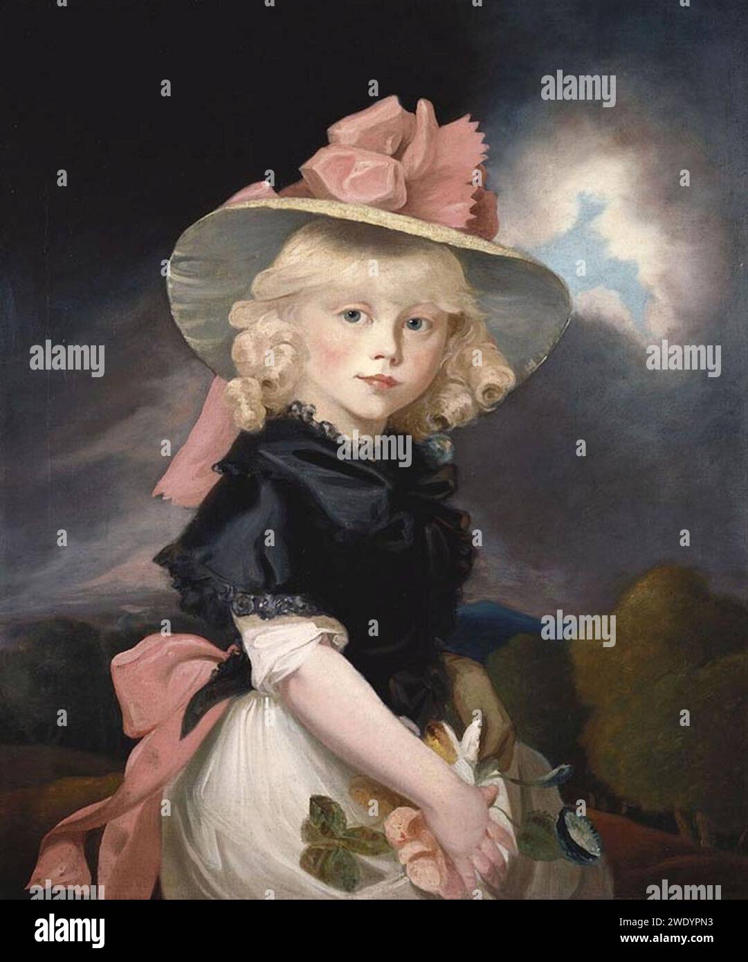After John Hoppner (1758-1810) - Princess Sophia (1777-1848 Stock Photo - Alamy