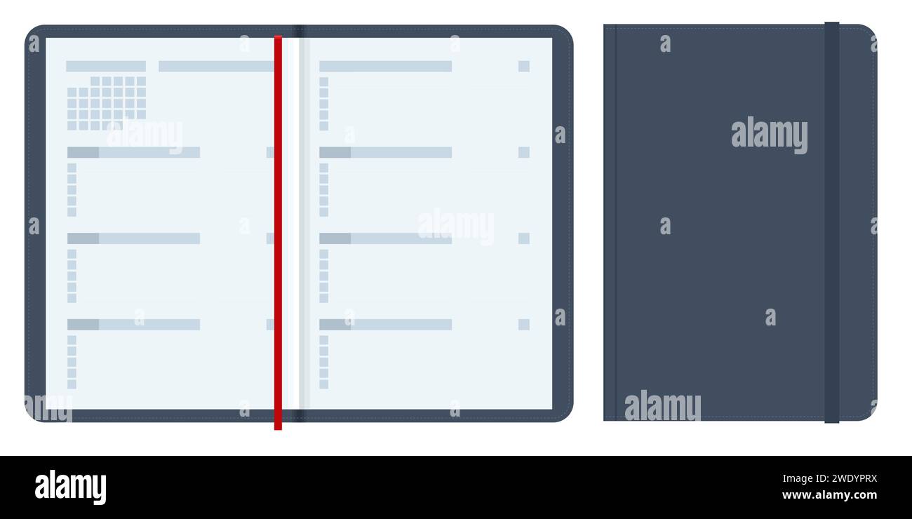 Daily diary or business schedule list notebook. Cute planner templates ...