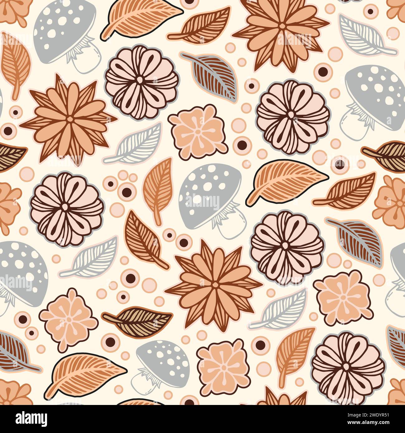 Delicate grey leaves Stock Vector Images - Alamy