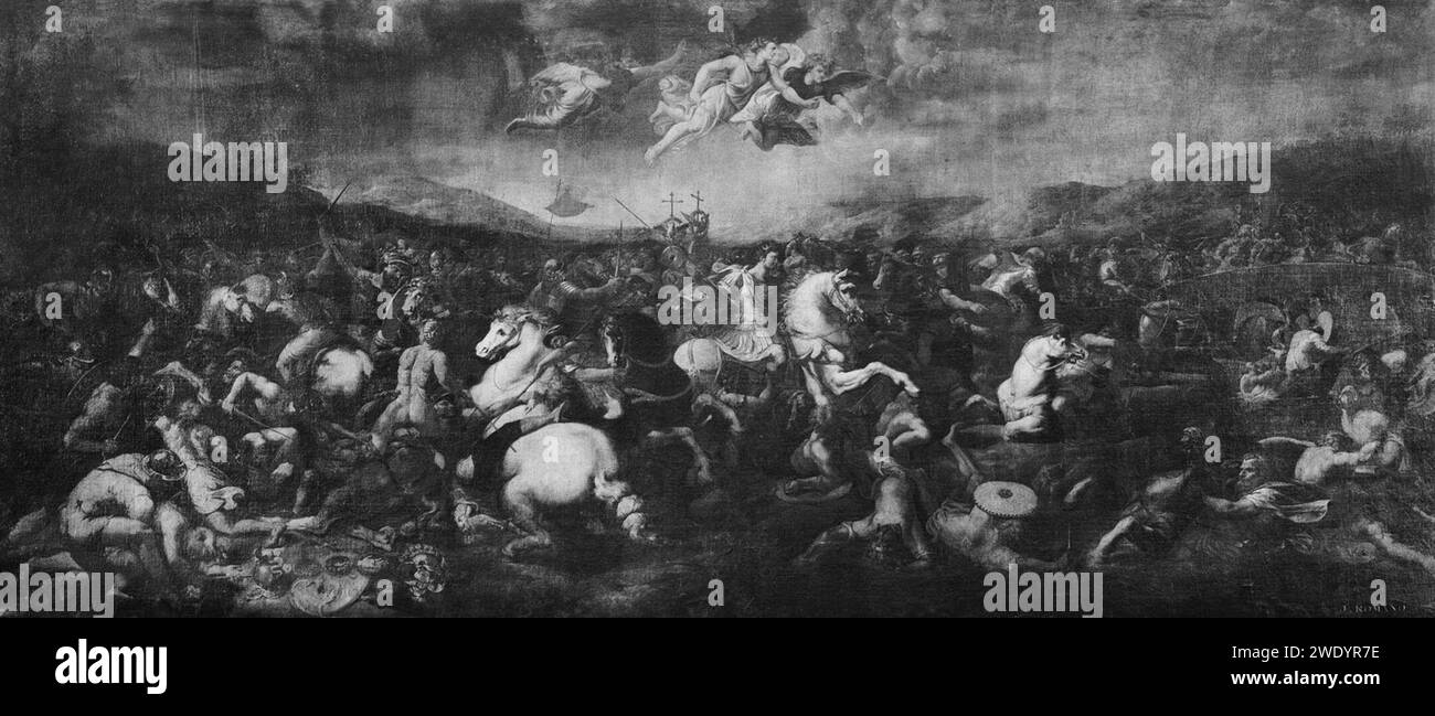 After Raphael (Urbino 1483-Rome 1520) - The Battle of Constantine Stock Photo - Alamy