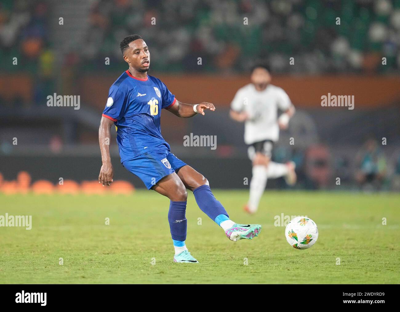 January 22 2024: Dylan Tavares Dos Santos (Cap Verde) controls the ball ...