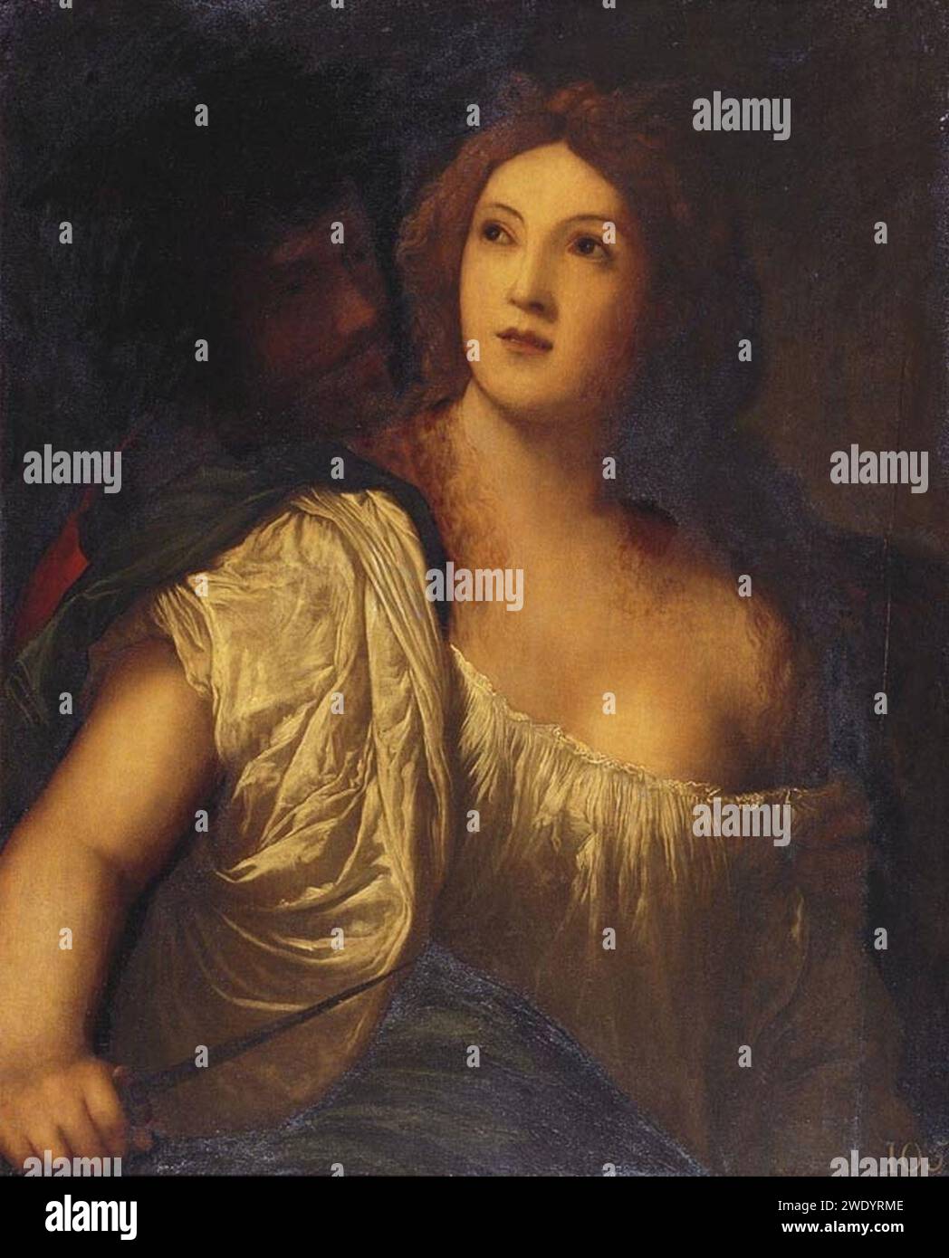 After Titian (c. 1488-Venice 1576) - Tarquin and Lucretia Stock Photo - Alamy