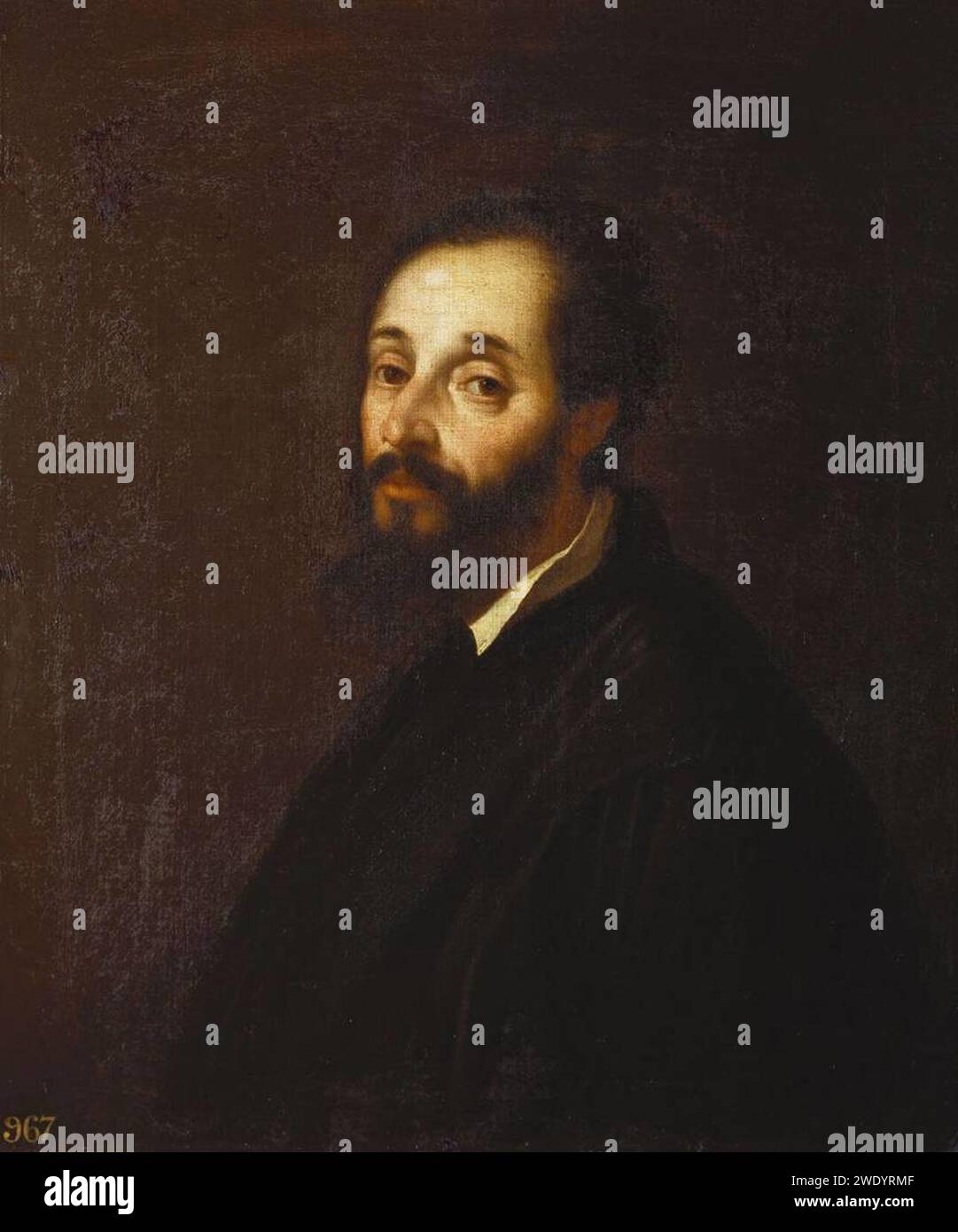 After Titian (c. 1488-Venice 1576) - Portrait of Giulio Romano Stock ...