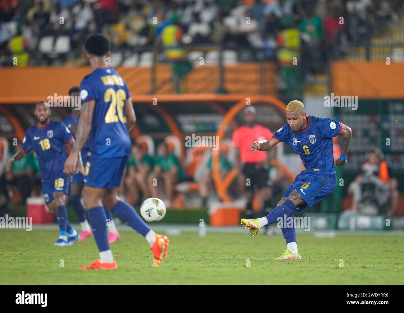 January 22 2024: Ericksson Patrick Correia Andrade (Cap Verde) controls ...
