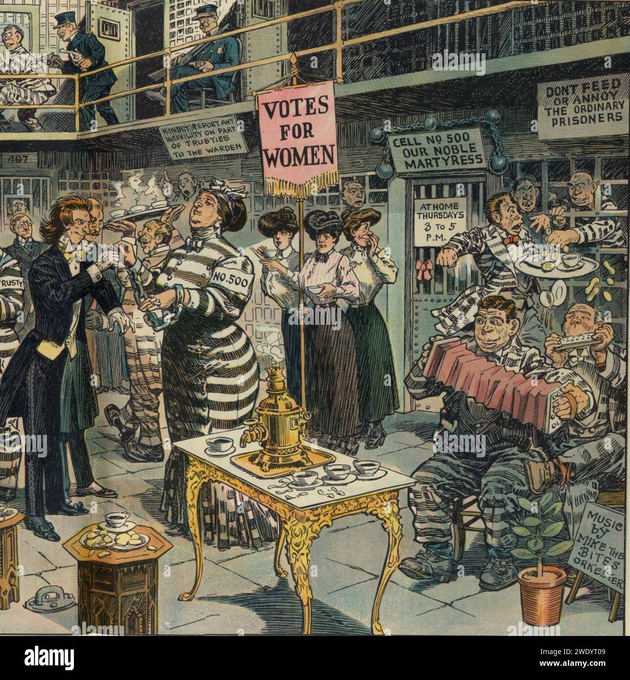 Afternoon tea - Albert Levering 1910 Stock Photo - Alamy