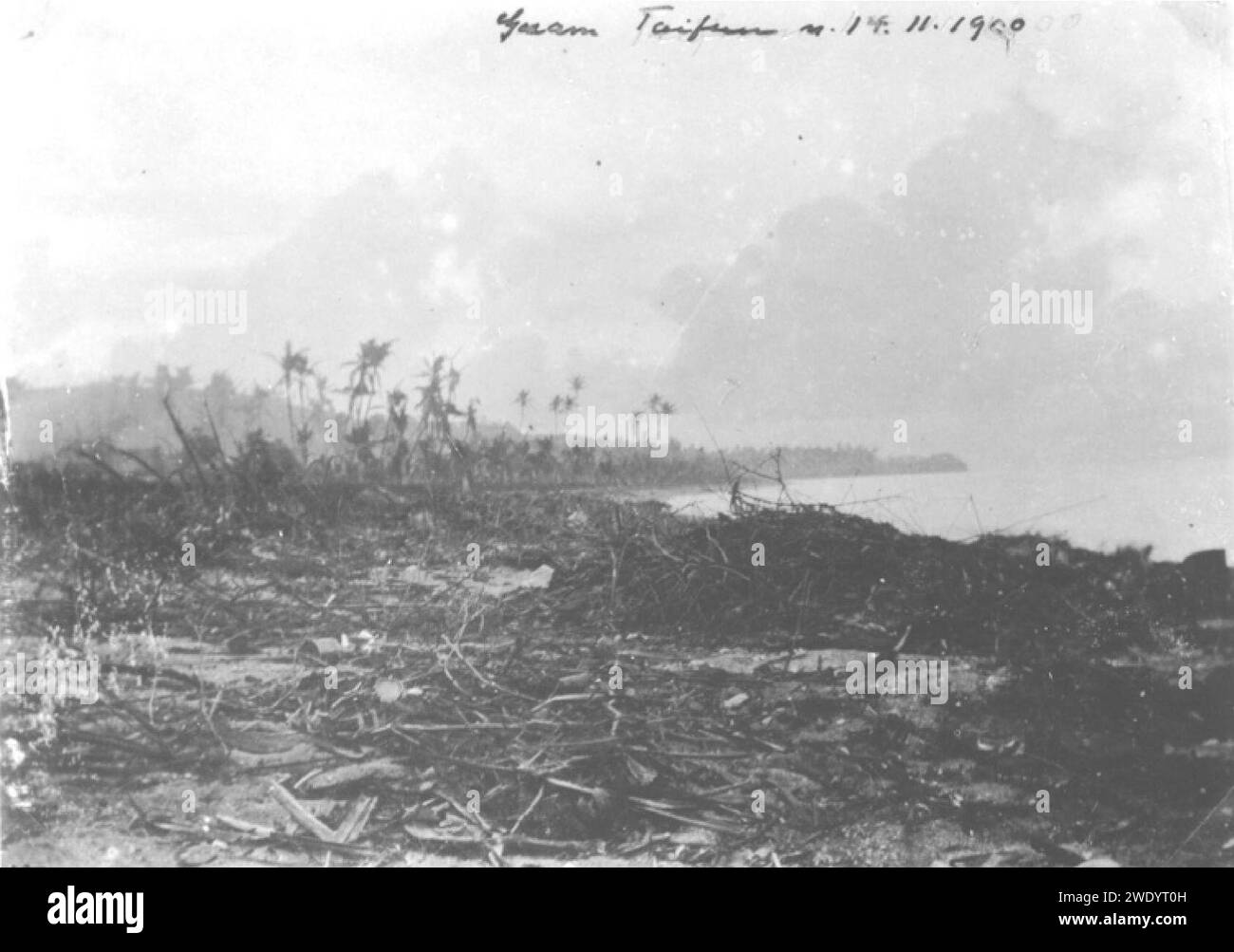 Aftermath of typhoon Black and White Stock Photos & Images - Alamy