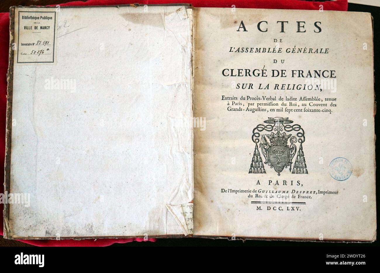 AG du clergé de France 83558 Stock Photo - Alamy