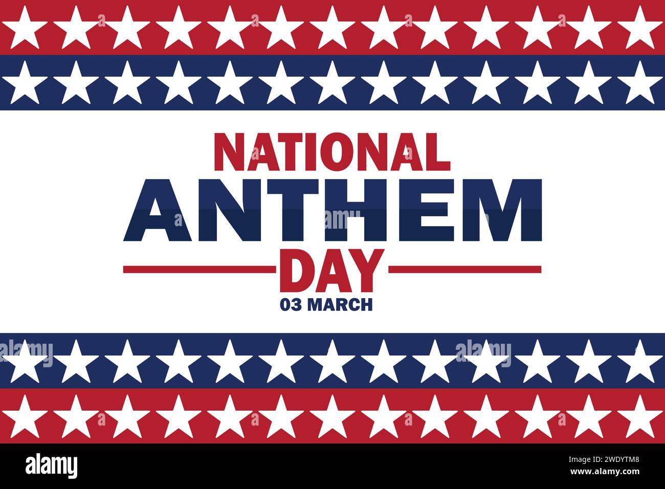 National Anthem Day Vector illustration. 03 March. Holiday concept ...