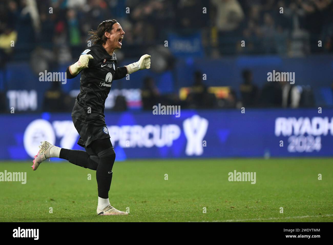 Inter Milan's goalkeeper Yann Sommer celebrates after his team won the ...