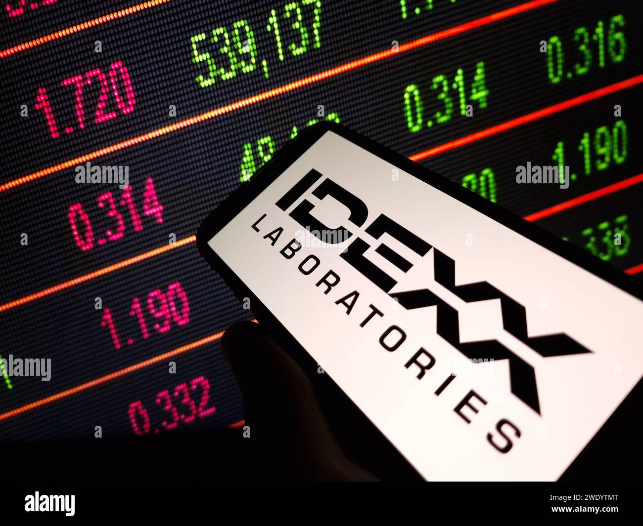 Konskie, Poland - January 22, 2024: IDEXX Laboratories company logo ...