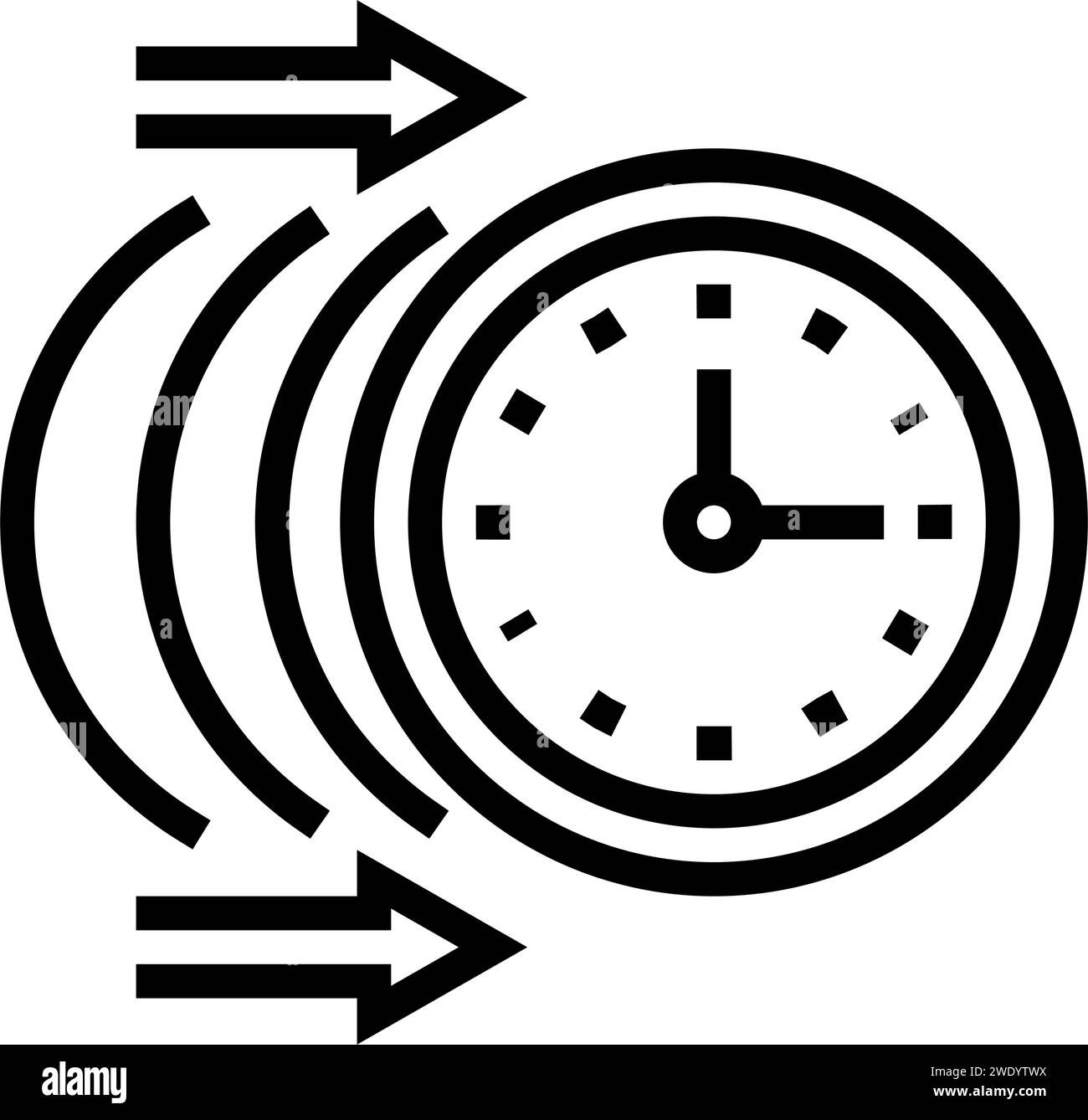 inertia time management line icon vector illustration Stock Vector Image & Art - Alamy