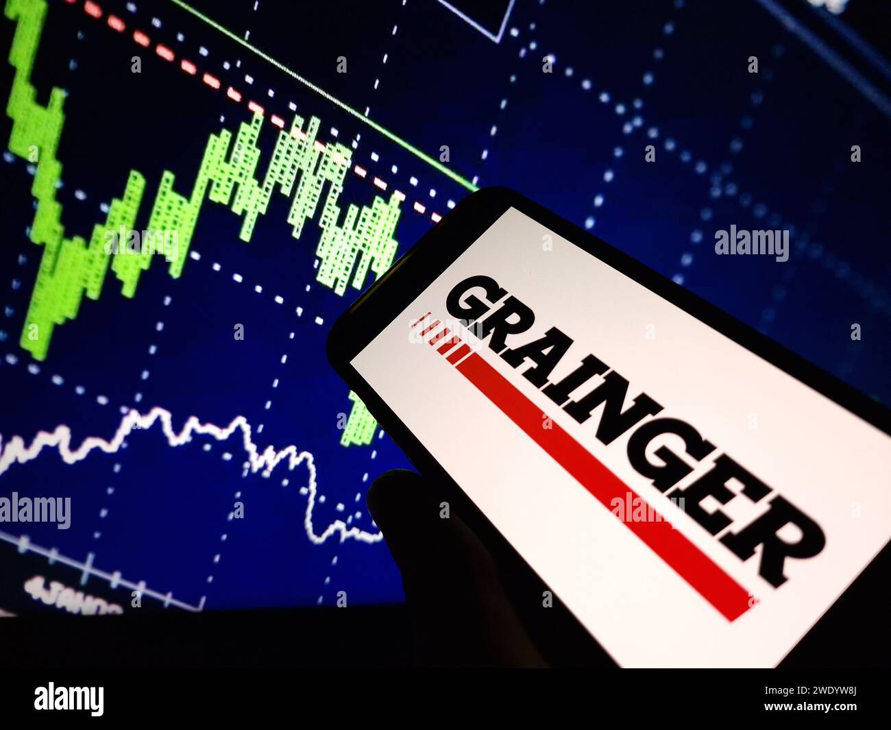 Konskie, Poland - January 22, 2024: W.W. Grainger company logo ...