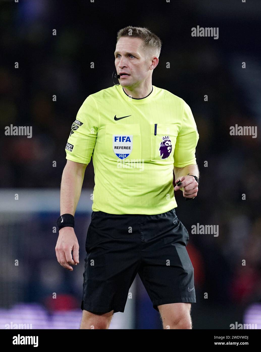 Referee Craig Pawson during the Premier League match at the American ...
