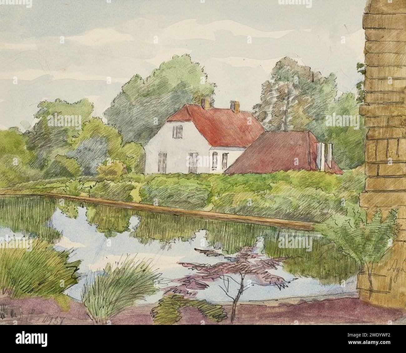 Agnes Lunn - Fra Marienborg Stock Photo - Alamy