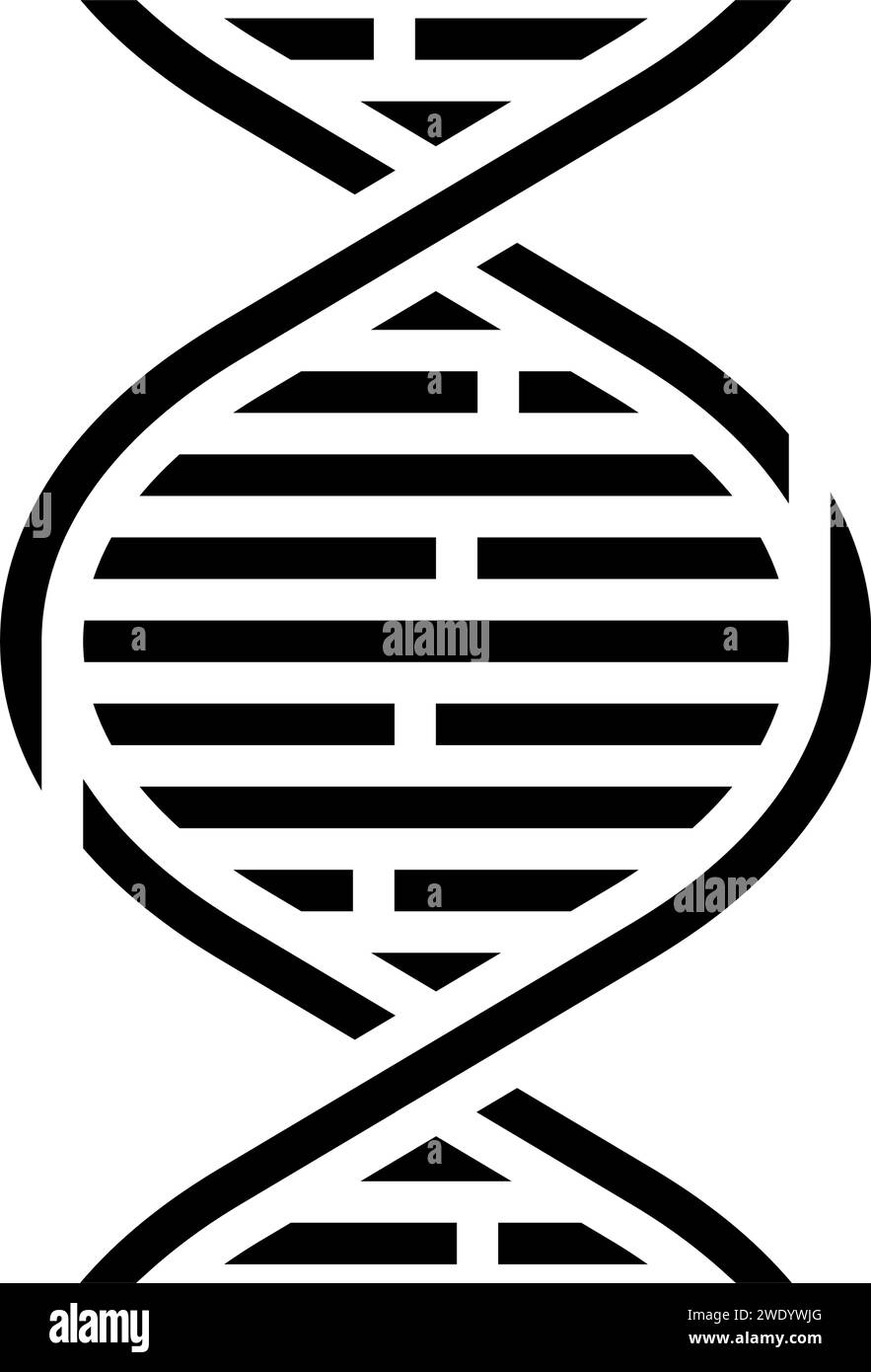 dna helix cryptogenetics glyph icon vector illustration Stock Vector ...