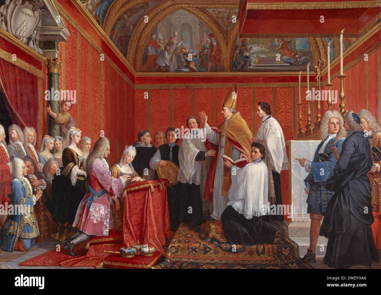 Agostino Masucci - The Solemnisation of the Marriage of James III and ...