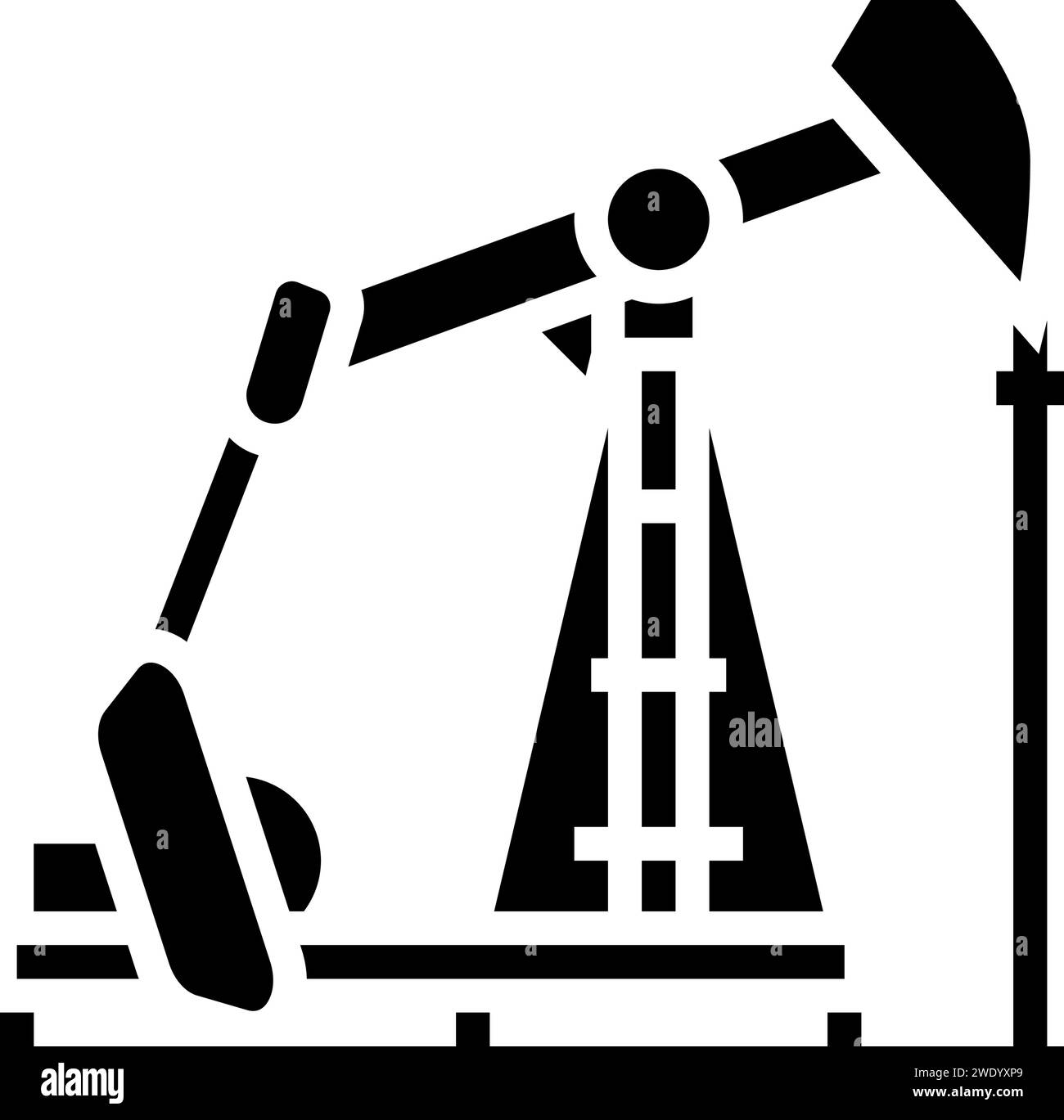 drilling oil industry glyph icon vector illustration Stock Vector Image ...