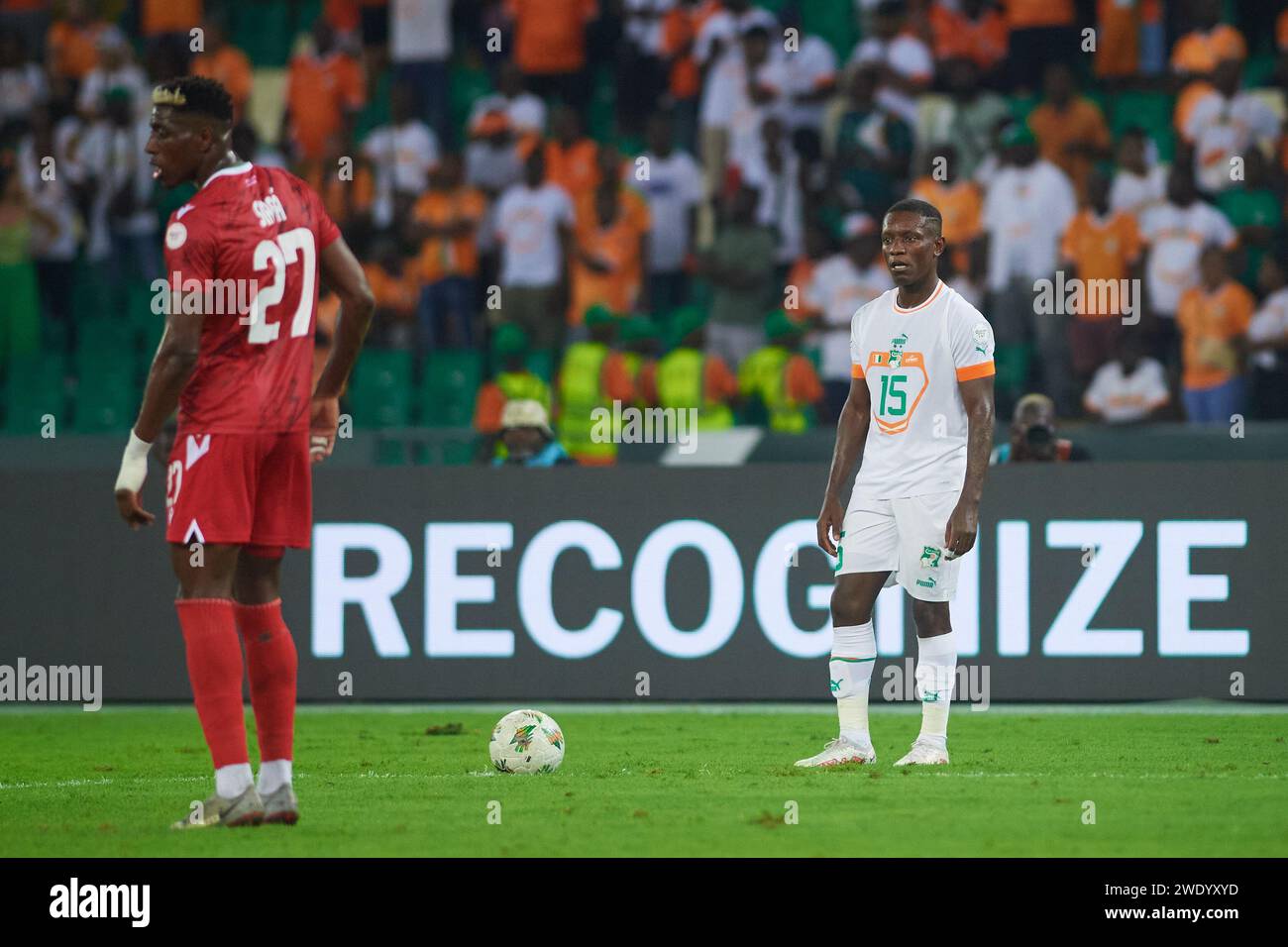 Ivorian Max Gradel prepares to take a free-kick Stock Photo - Alamy