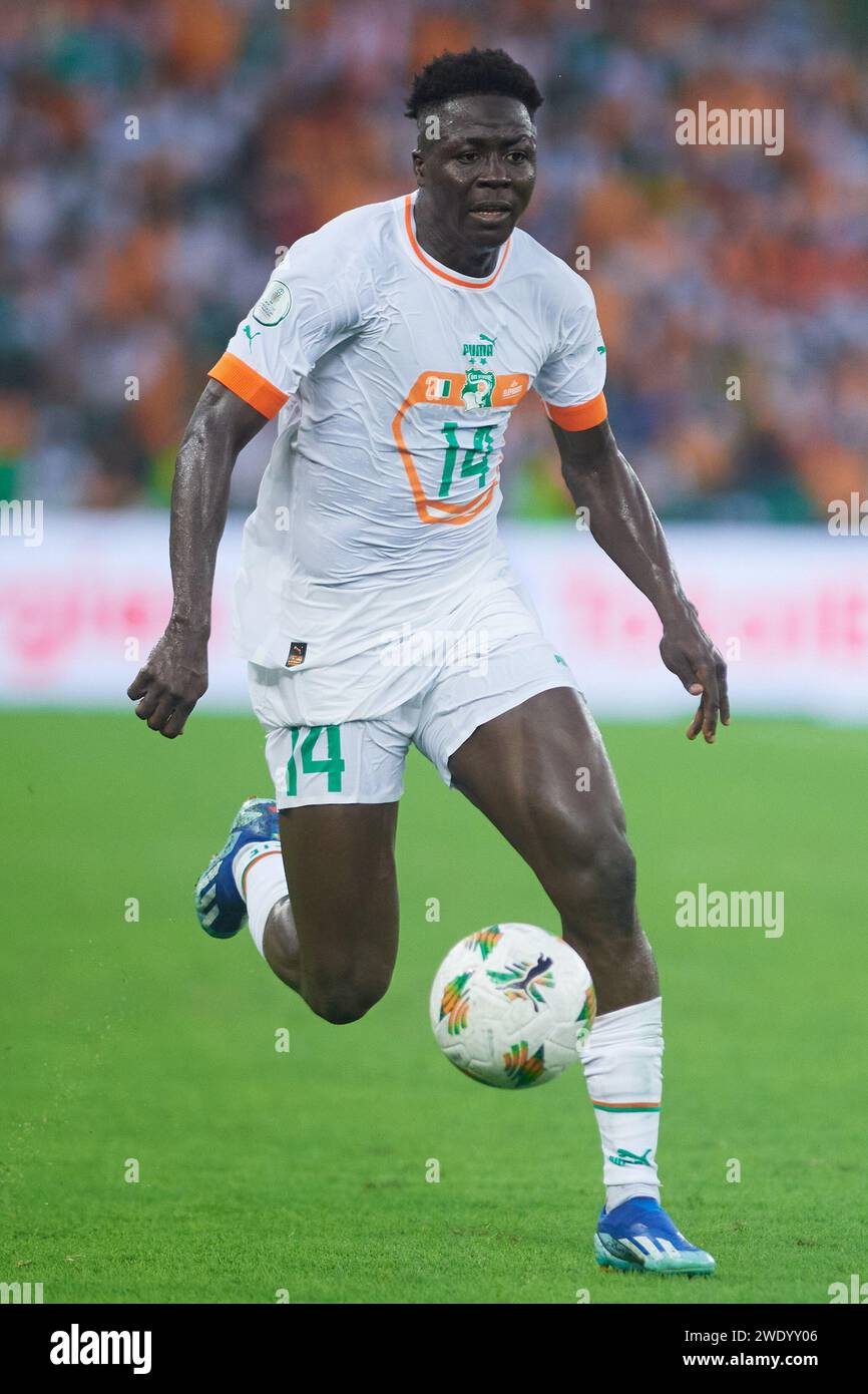 Oumar Diakité during the Côte d'Ivoire VS Equatorial Guinea match Stock ...