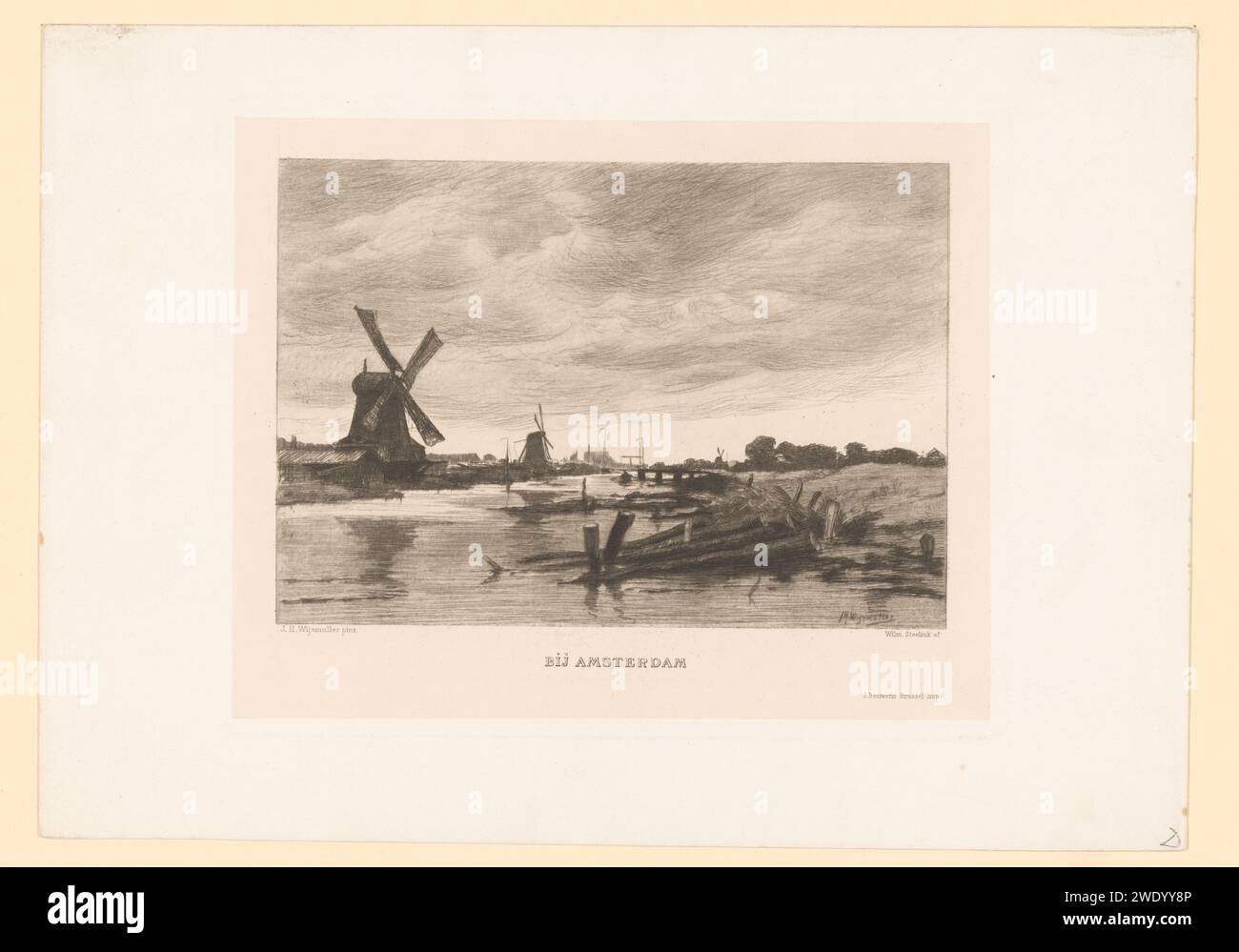 Landscape with mills along a Vaart, Willem Steelink (II), After Jan ...